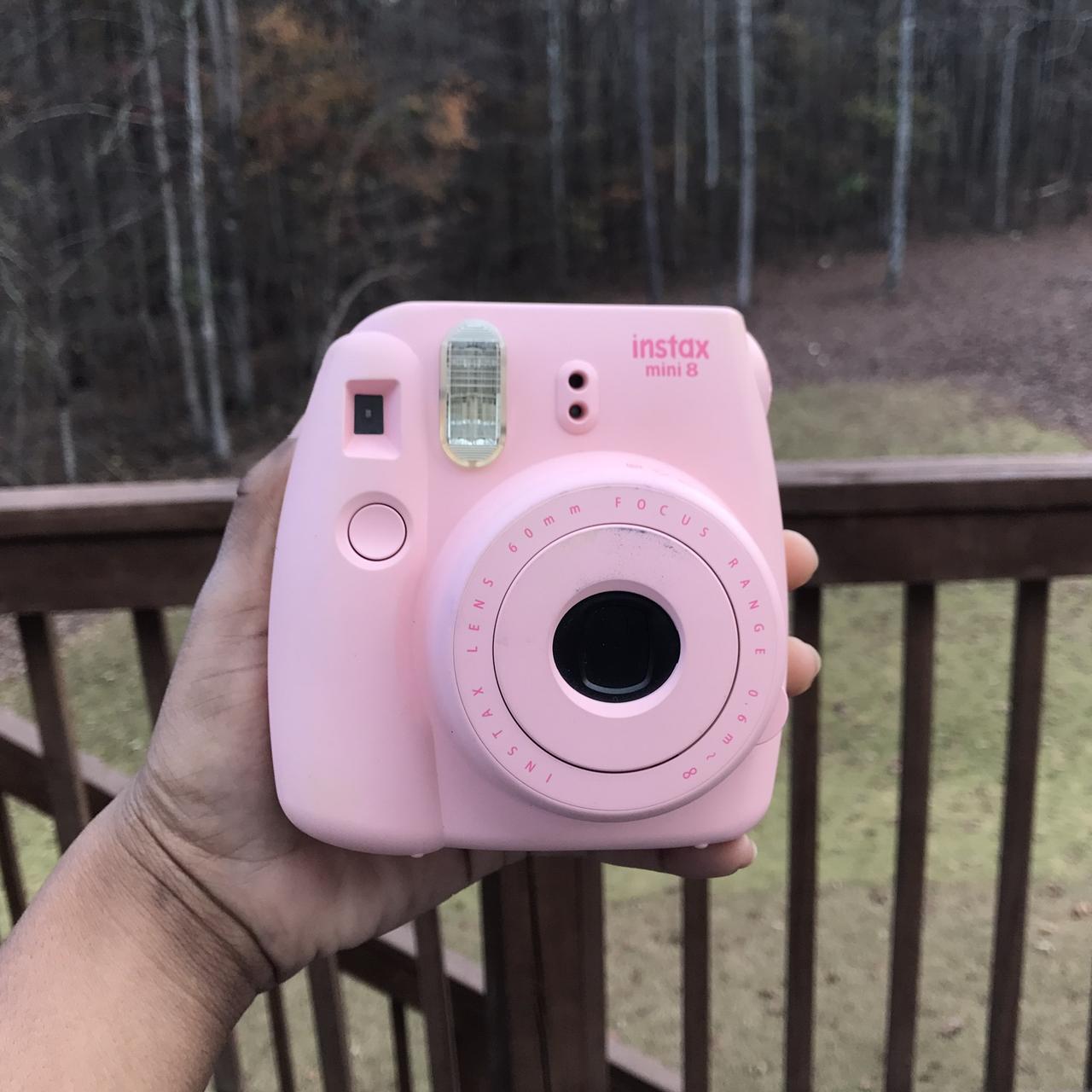 pink Polaroid insta mini 8, very small minor scuffs... - Depop