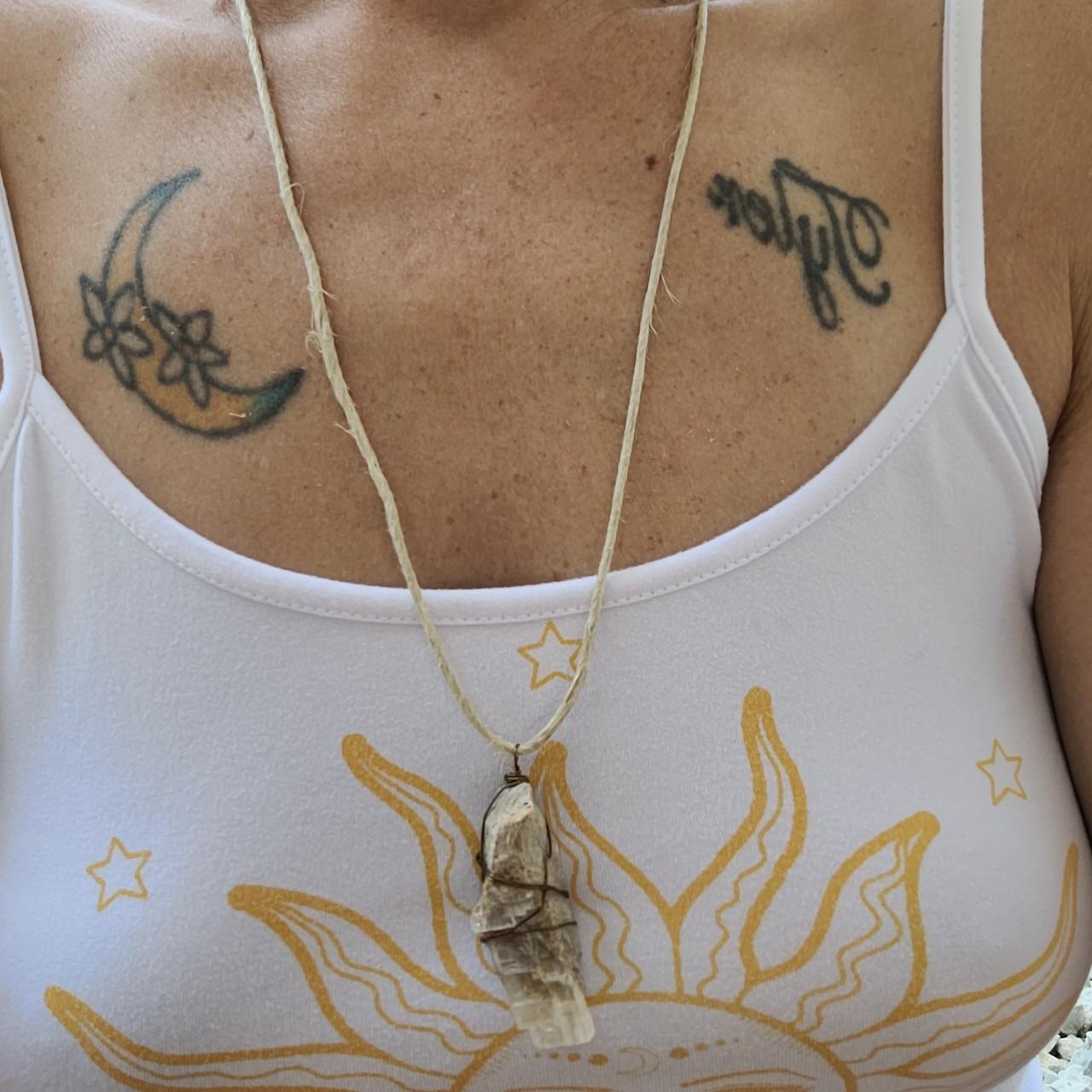 Genuine rough Calcite in matrix crystal... - Depop