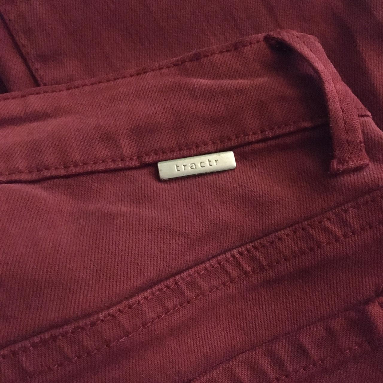 Trapstar Women's Burgundy and Red Jeans | Depop