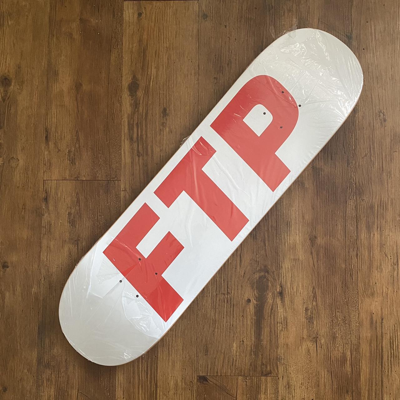 FTP Red White Logo Deck Brand new in plastic Size 8.25 - Depop