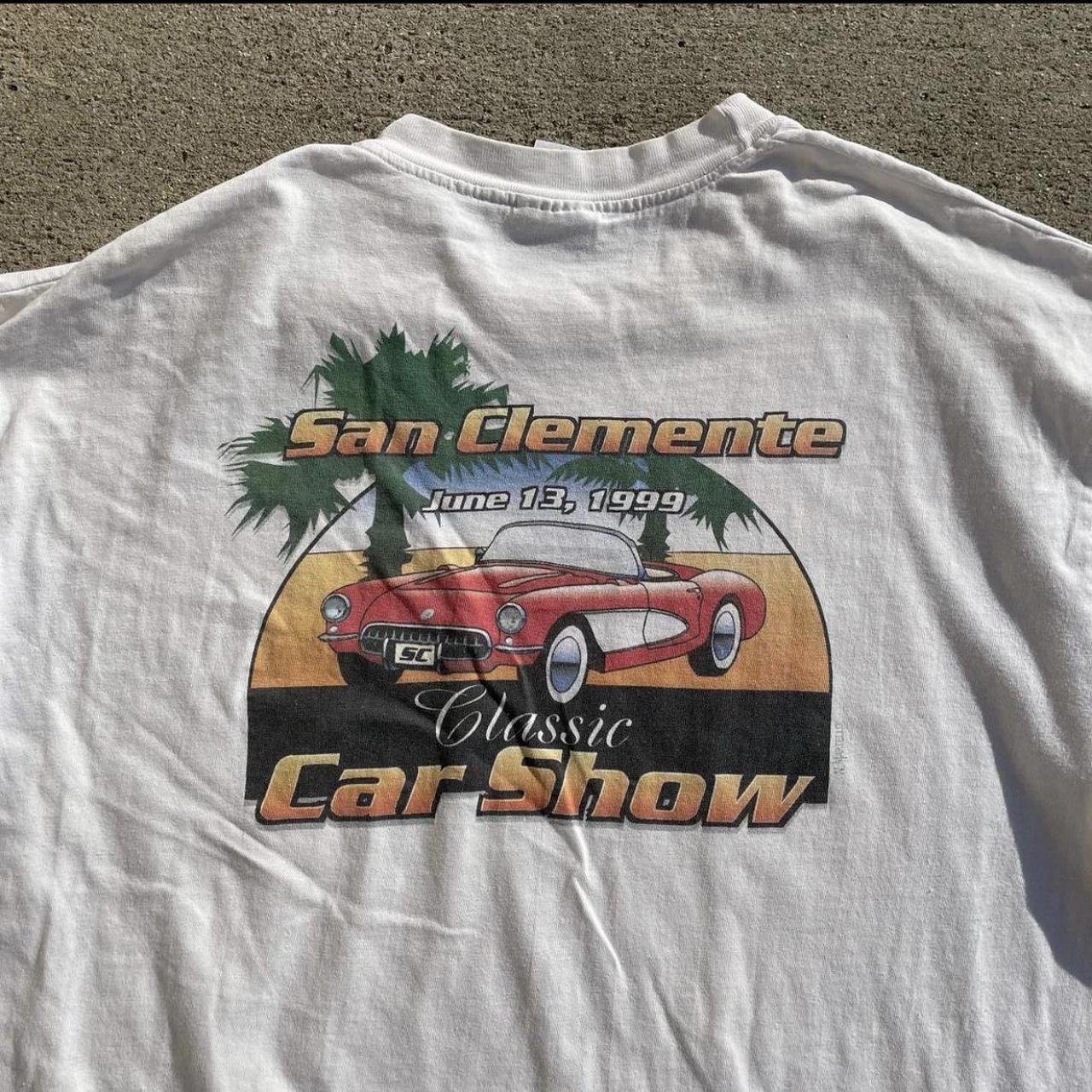 1999 classic car show t shirt printed on hanes beefy - Depop