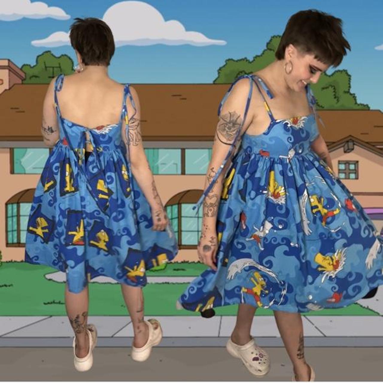 Handmade vintage Simpson’s sundress Made from... - Depop