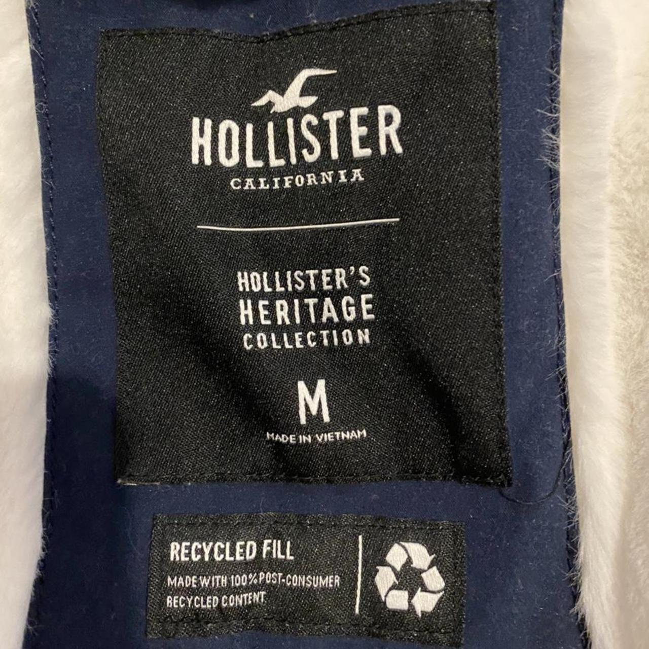 Hollister Heritage Collection Fur Lined Parker Coat... - Depop