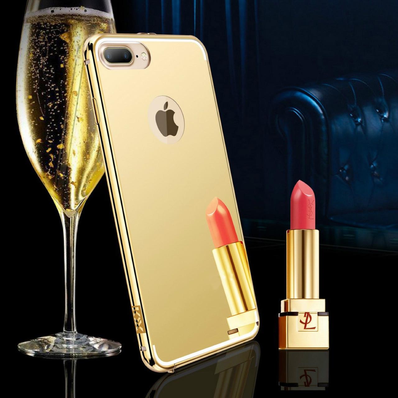 LUXURY 18K GOLD MIRROR DESIGN CASE IPHONE 🇮🇹👑!! * *... | Depop