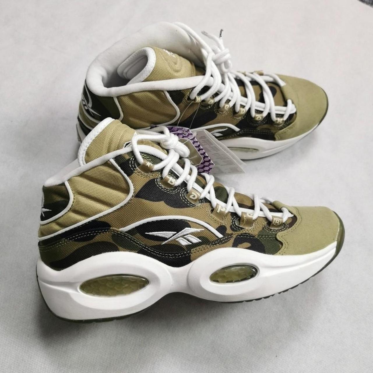 Reebok x bape Question mid Mita 1st camo these are... - Depop