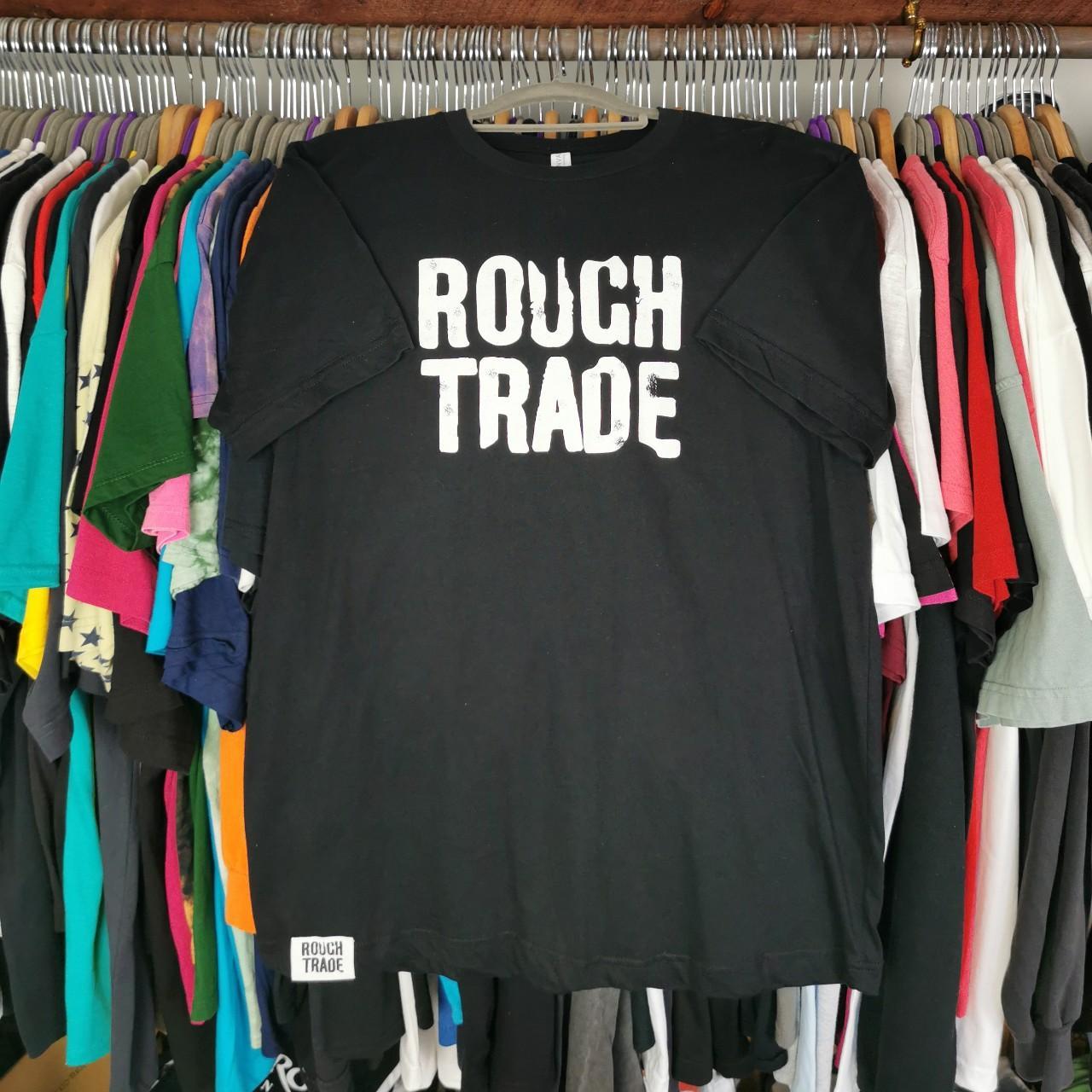 Rough trade record store t shirt with the big front... - Depop
