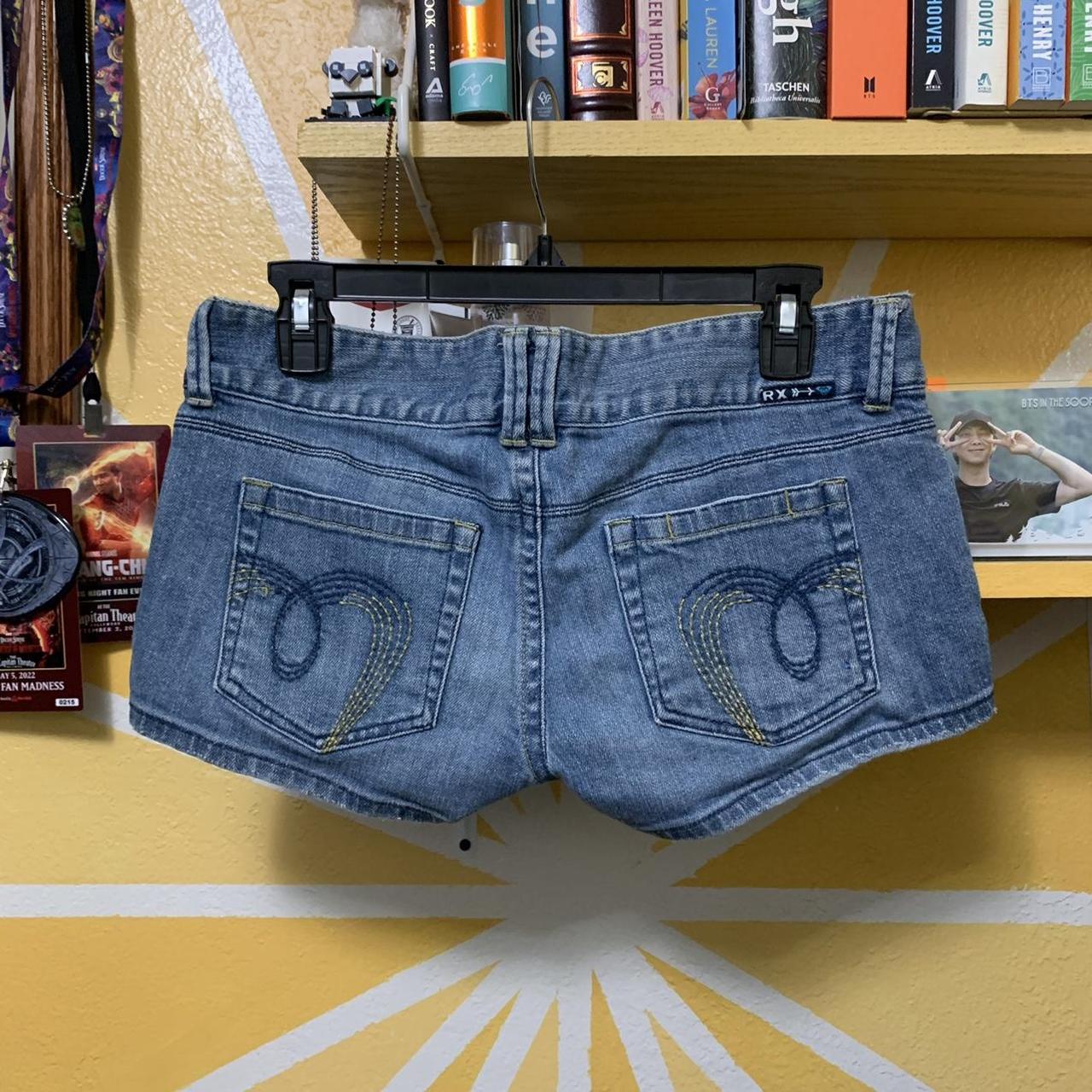 Y2k Roxy Low Rise Mini Denim Shorts Depop