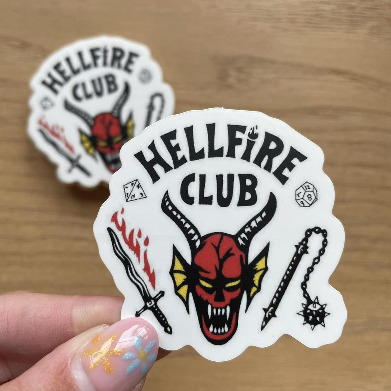 Stranger Things Hellfire Club Sticker. Measures 2” x... - Depop