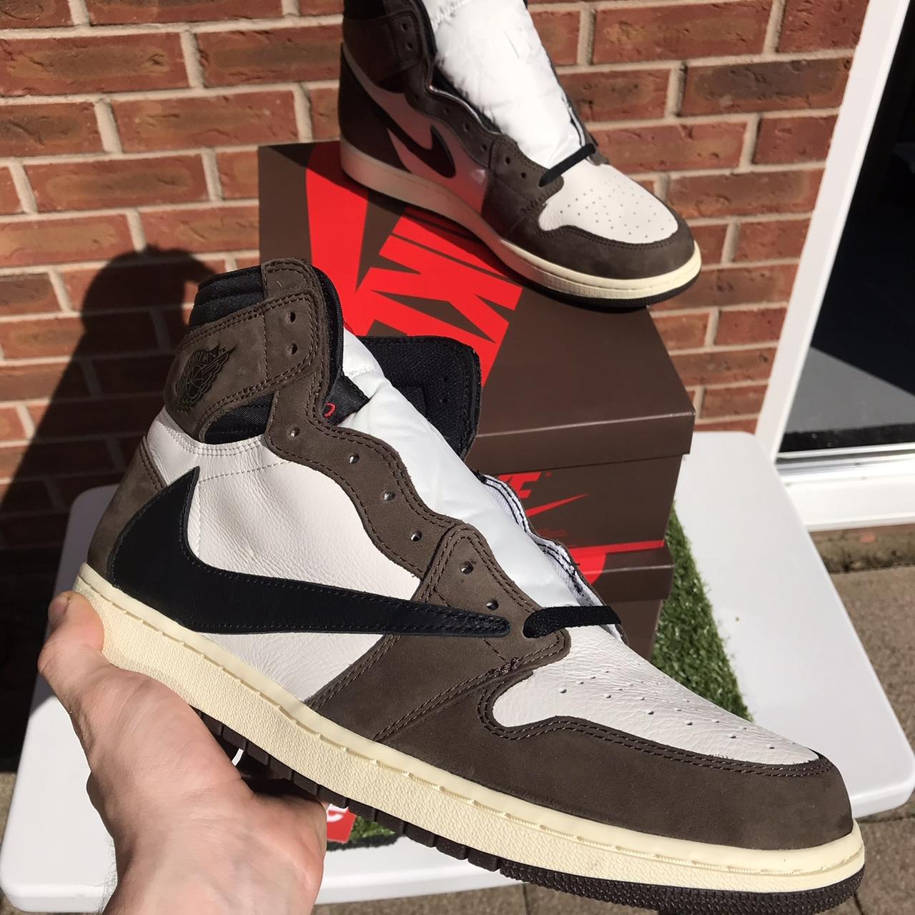 Nike air Jordan 1 travis Scott COLOUR WAY sail... - Depop