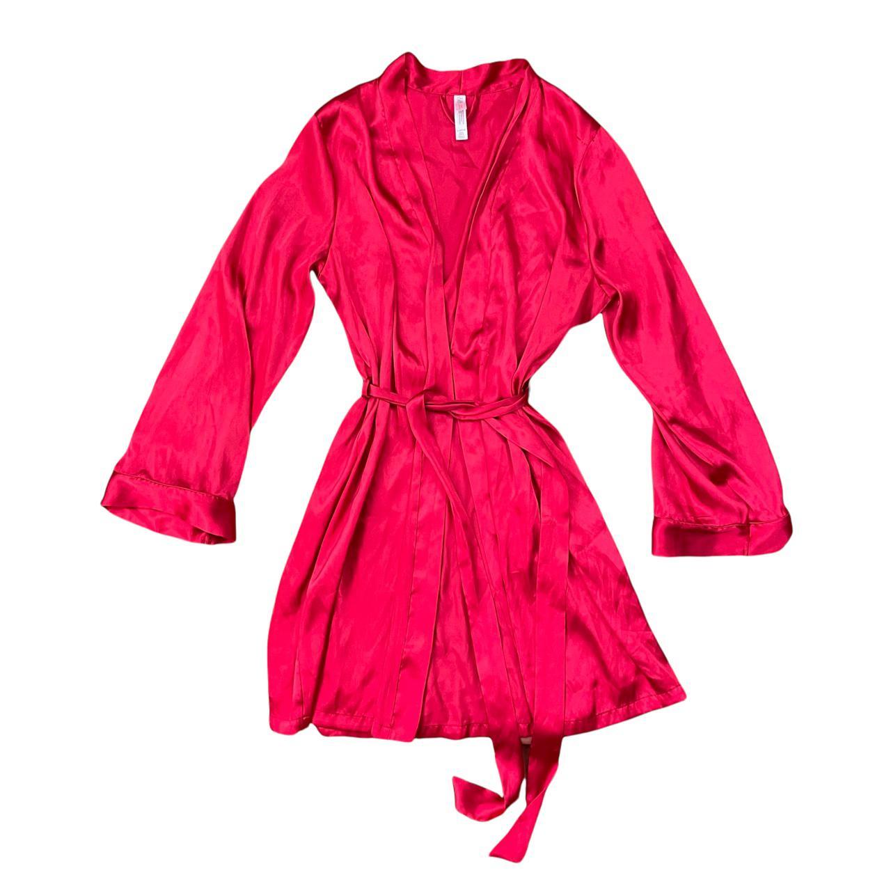 RED SILK ROBE #silkrobe #robe #lingerie #depop - Depop