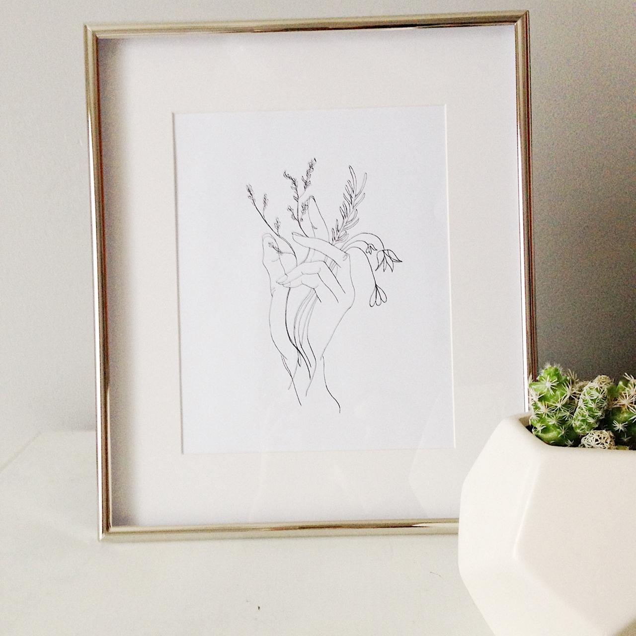 4x11 Minimalist print🍃 Art was created by me! *Print... - Depop