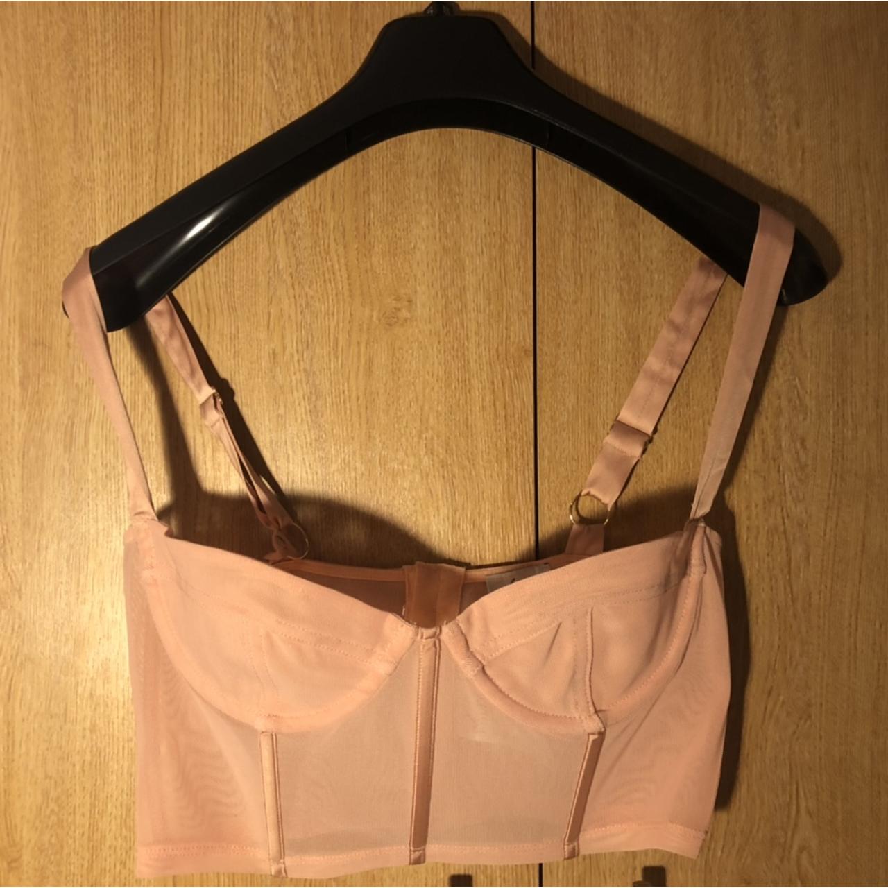 Oh Polly ‘Love Letter Mesh Underwired Corset Top in... - Depop