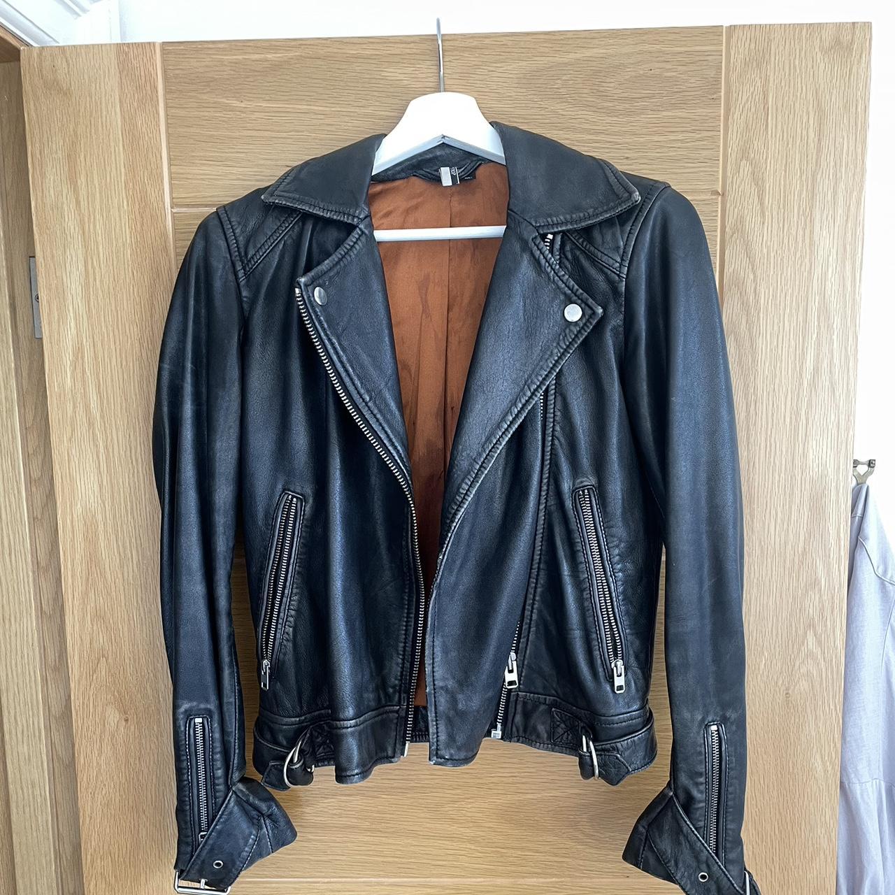 Topshop Real Leather Biker Jacket, Distressed Look,... - Depop Topshop Real Leather Biker Jacket, Distressed Look,... - Depop