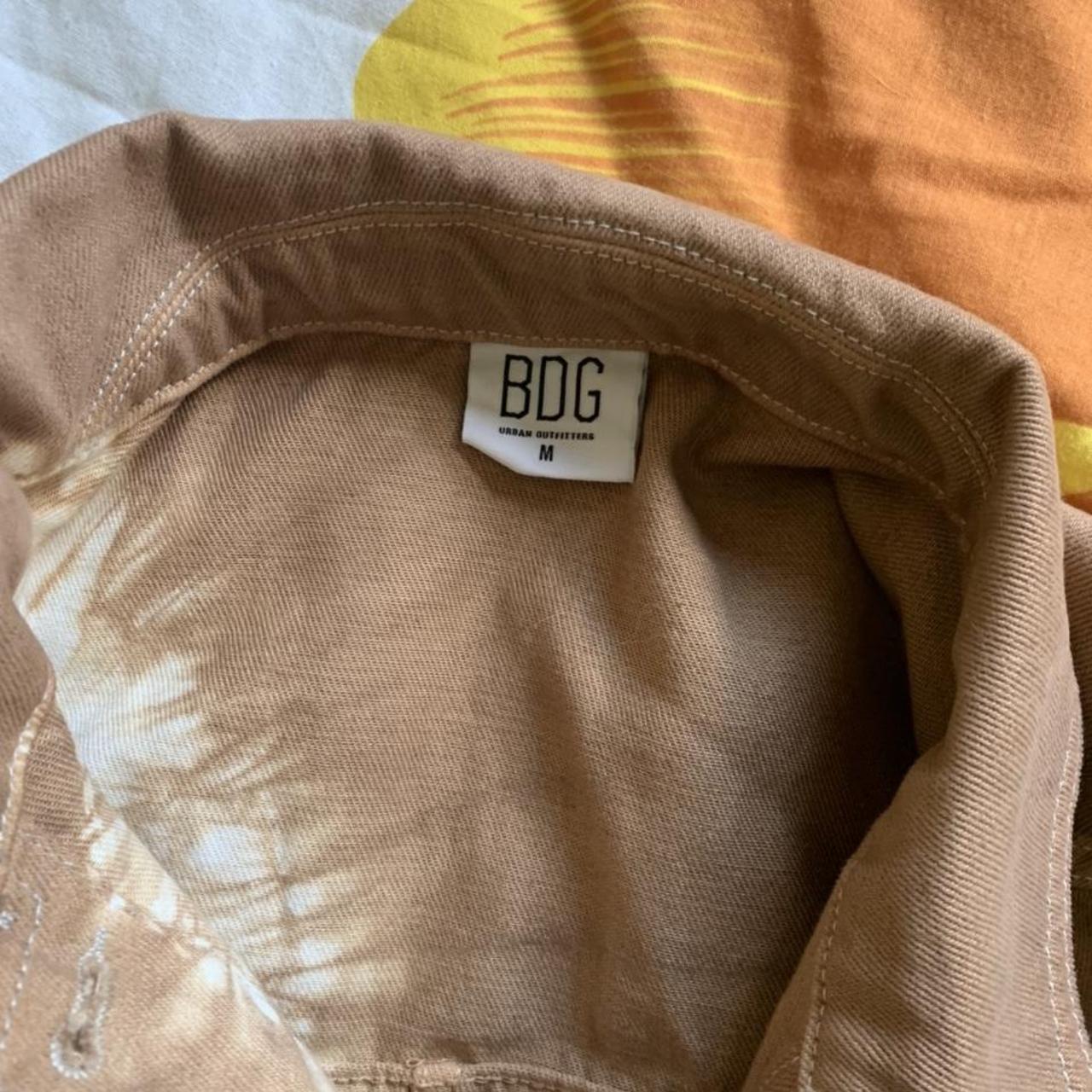 Urban Outfitters Women's White and Brown Jacket | Depop