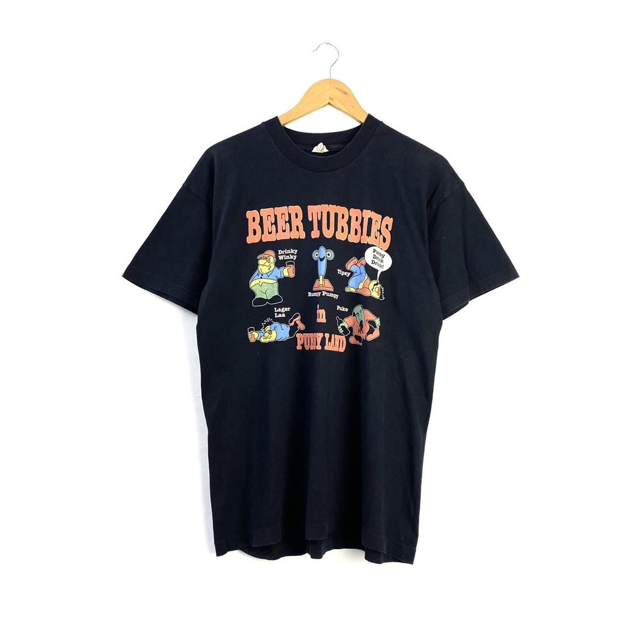 Vintage Beer Tubbies t shirt - size large mens - 80s... - Depop