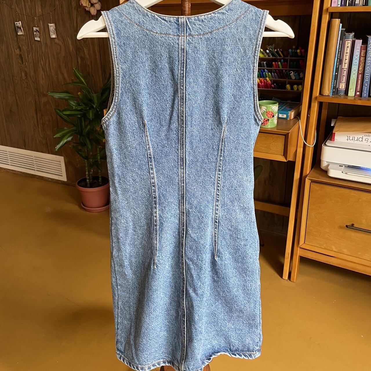 vintage Bongo denim dress. The size was cut off the... - Depop