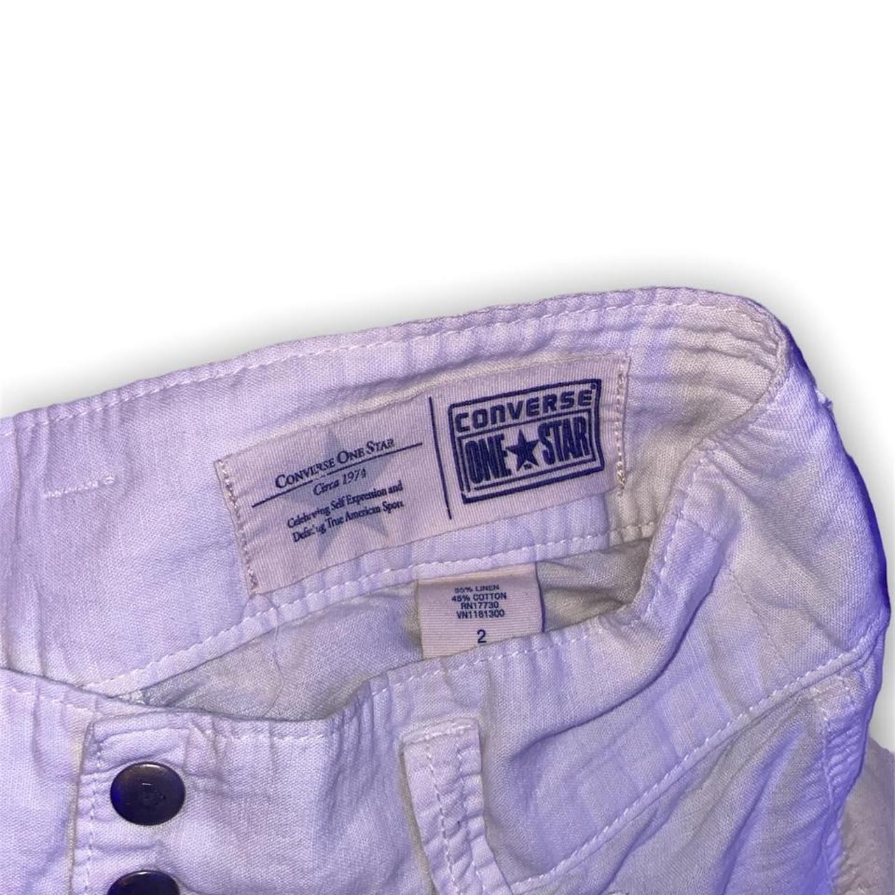 converse micro mini shorts! •size 2, fits... - Depop