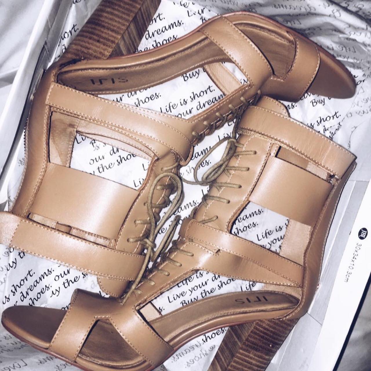 IRIS 'Robin' Tan Heels RRP $159 Only worn... | Depop