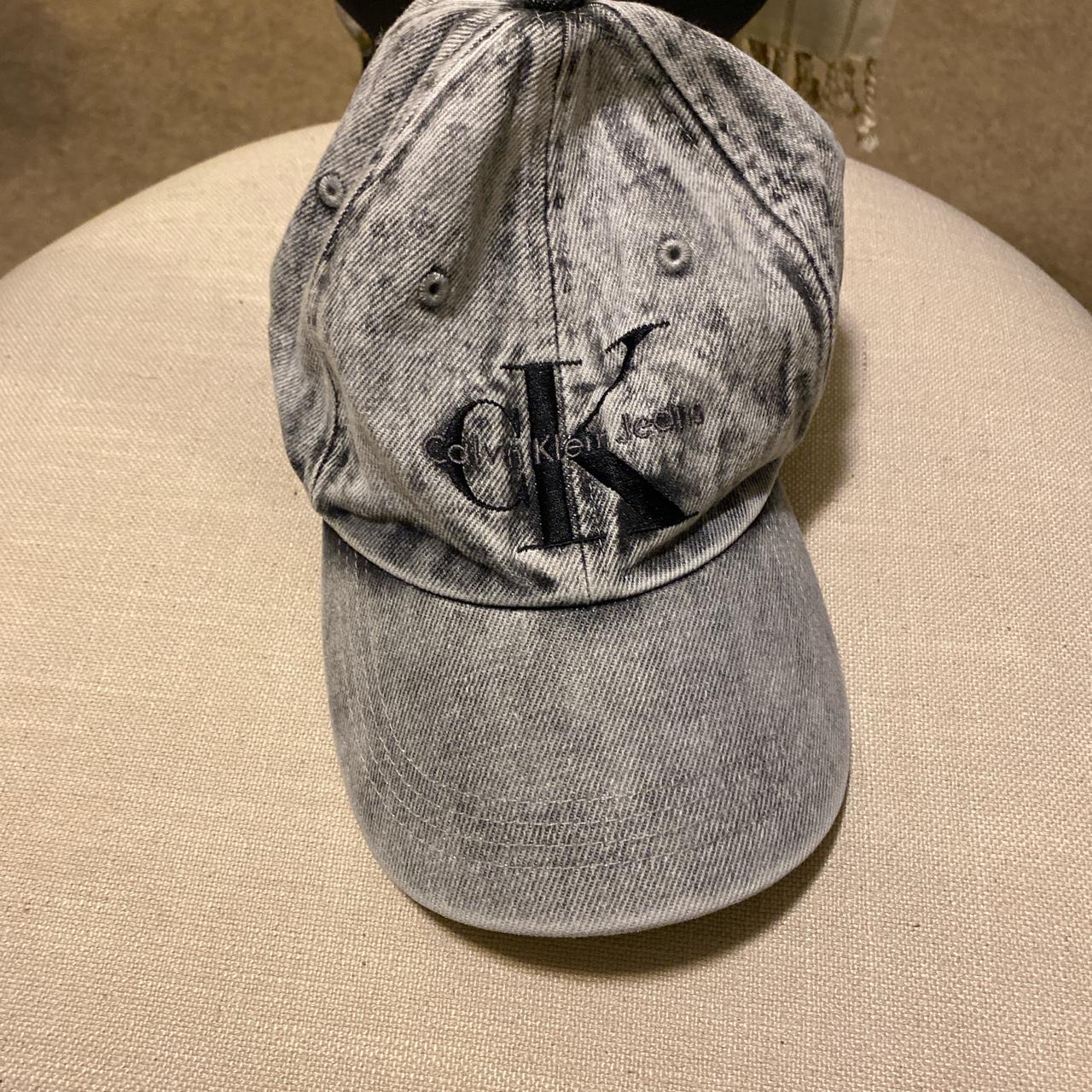 Calvin Klein throwback denim cap Nice condition - Depop