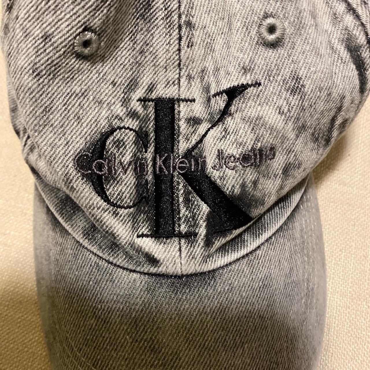 Calvin Klein throwback denim cap Nice condition - Depop