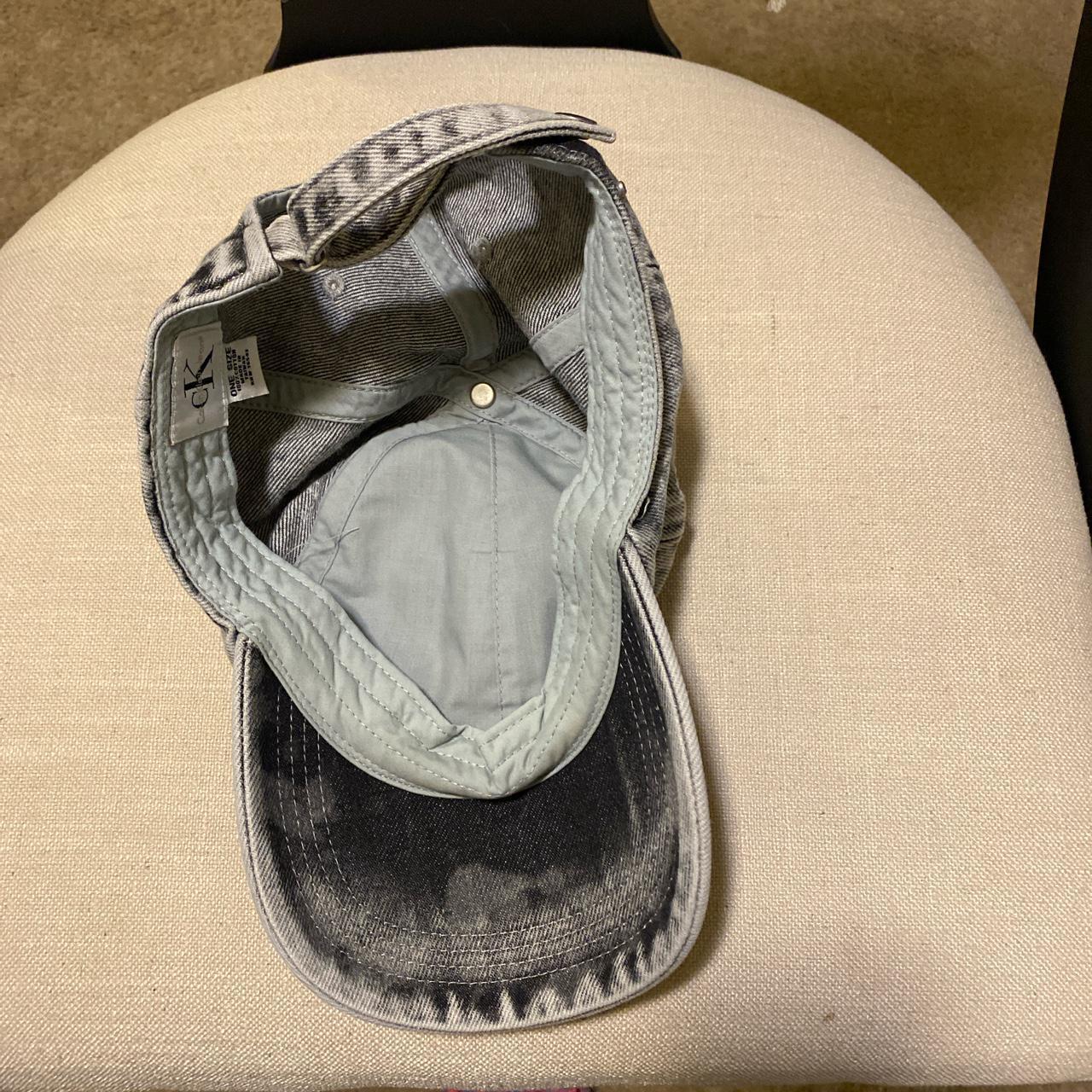 Calvin Klein throwback denim cap Nice condition - Depop