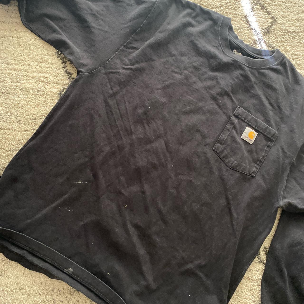 Carhart original fit men’s long sleeve black has... - Depop