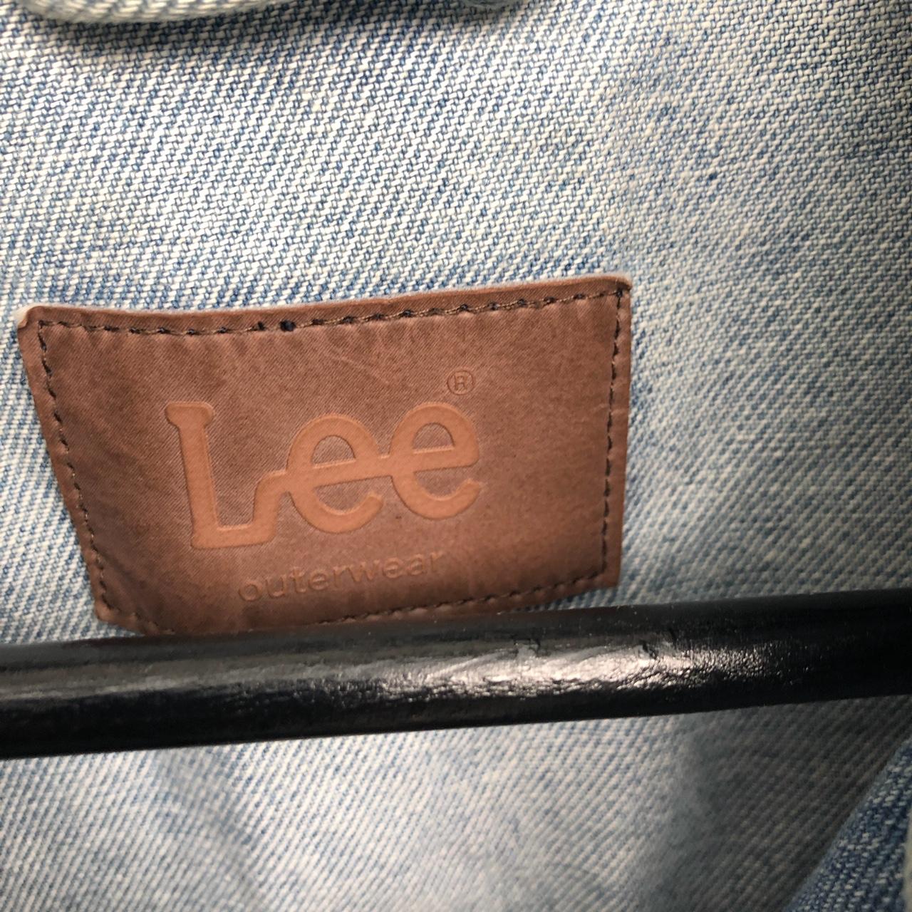 Vintage Lee denim jean jacket men’s Large no flaws - Depop