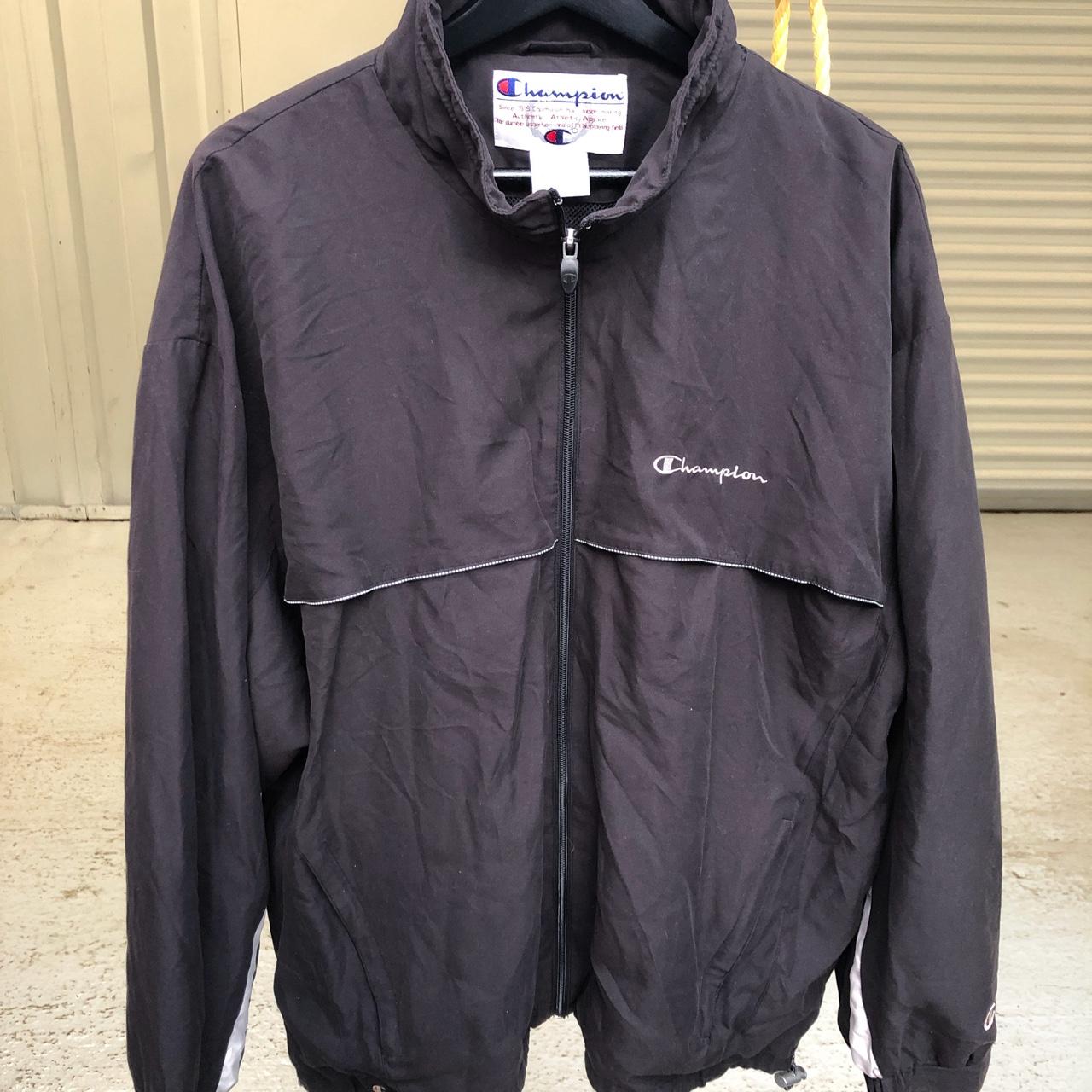 Champion windbreaker Zip up track jacket Men’s... - Depop