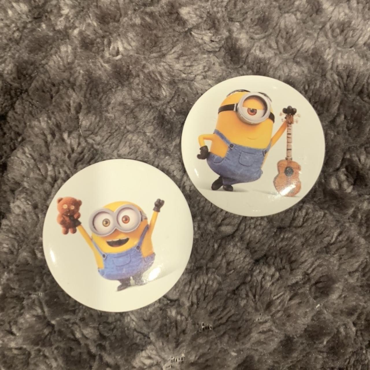 2 minion buttons / pins💛💛💛 where my despicable me... - Depop