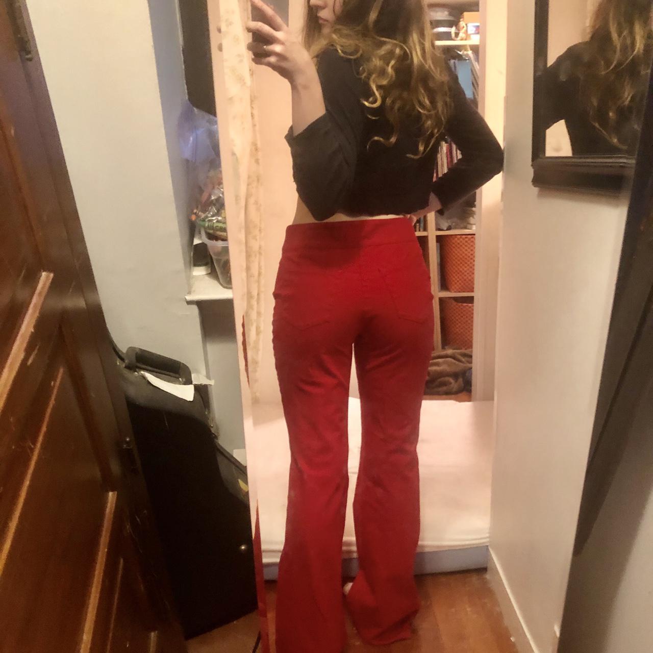 Stunning escada bright red flare pants. Perfect... - Depop