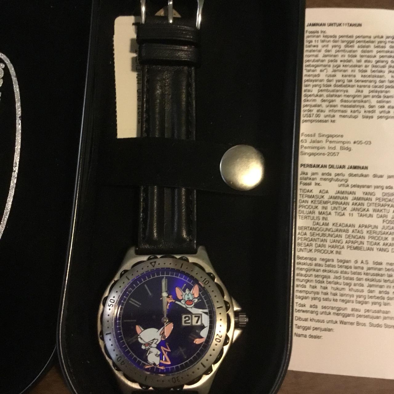 Pinky & The Brain Fossil watch in New Condition,... - Depop