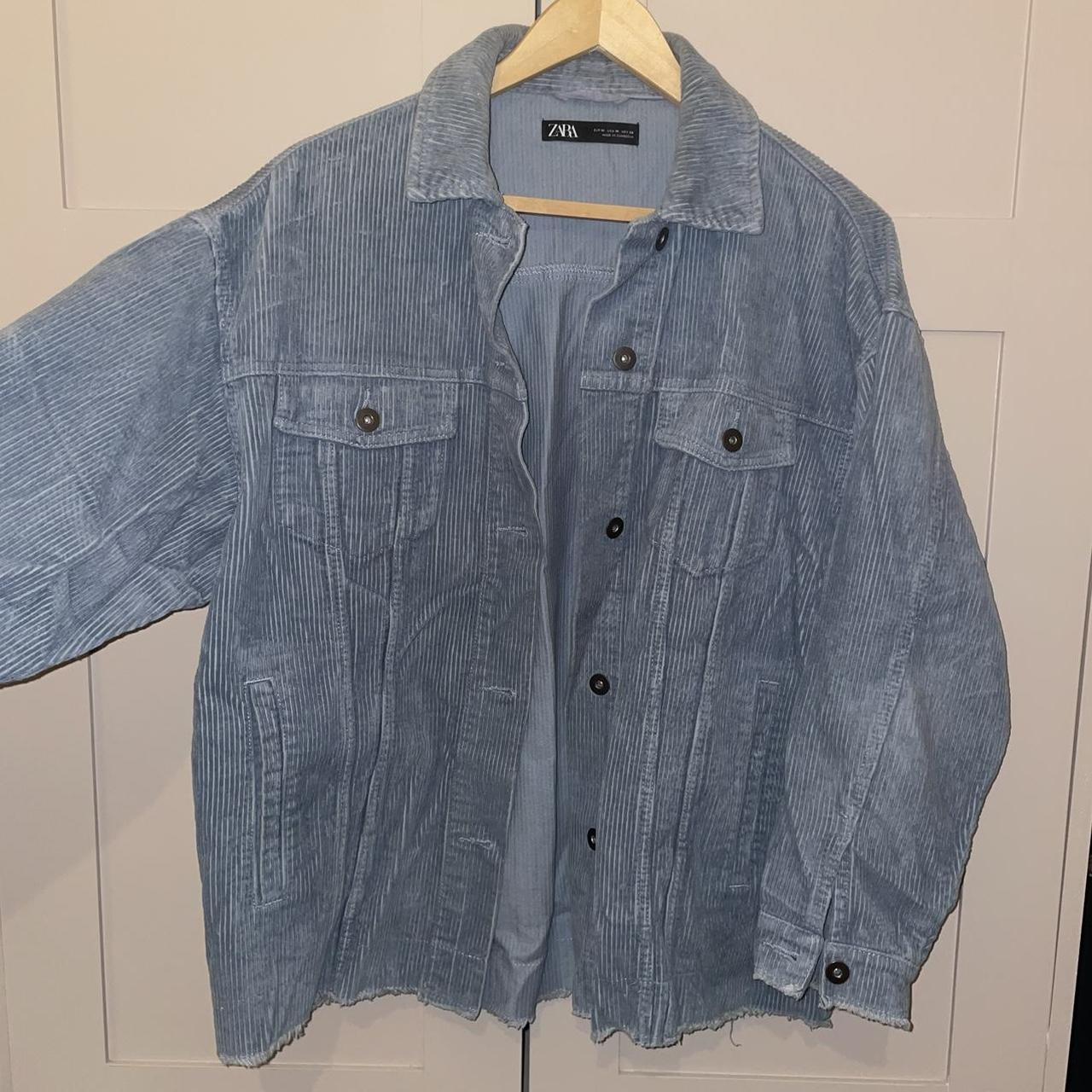 Zara Women's Blue Jacket | Depop