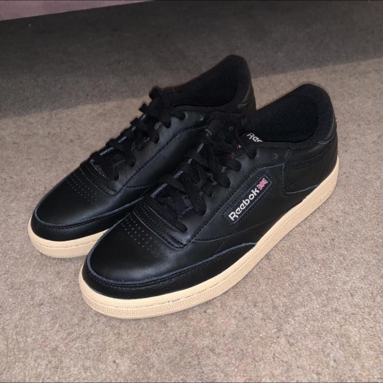 Black Reebok classics Gum sole Never worn - no... - Depop