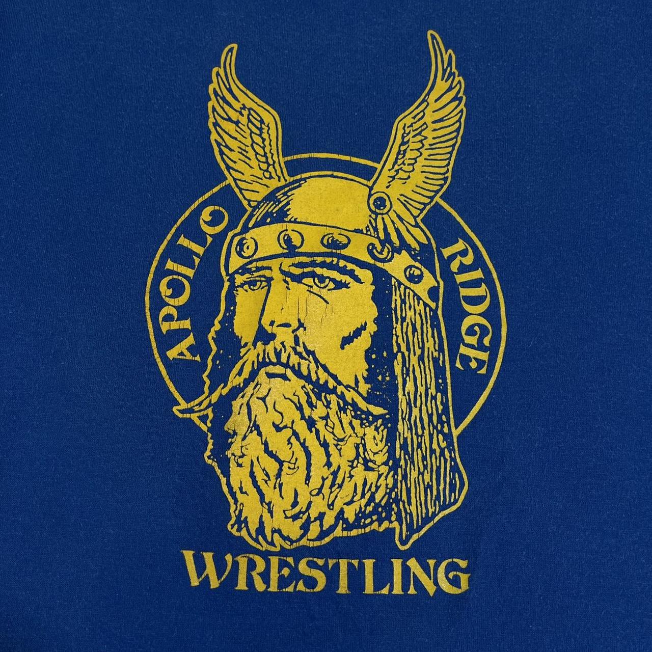 Vintage 90s Apollo Ridge Wrestling T-Shirt Tagged... - Depop
