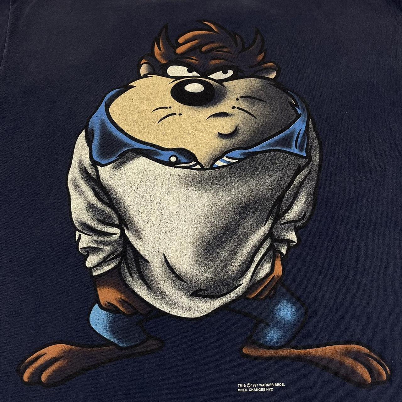 1997 Taz Wear Double-Sided Vintage T-Shirt Tagged... - Depop