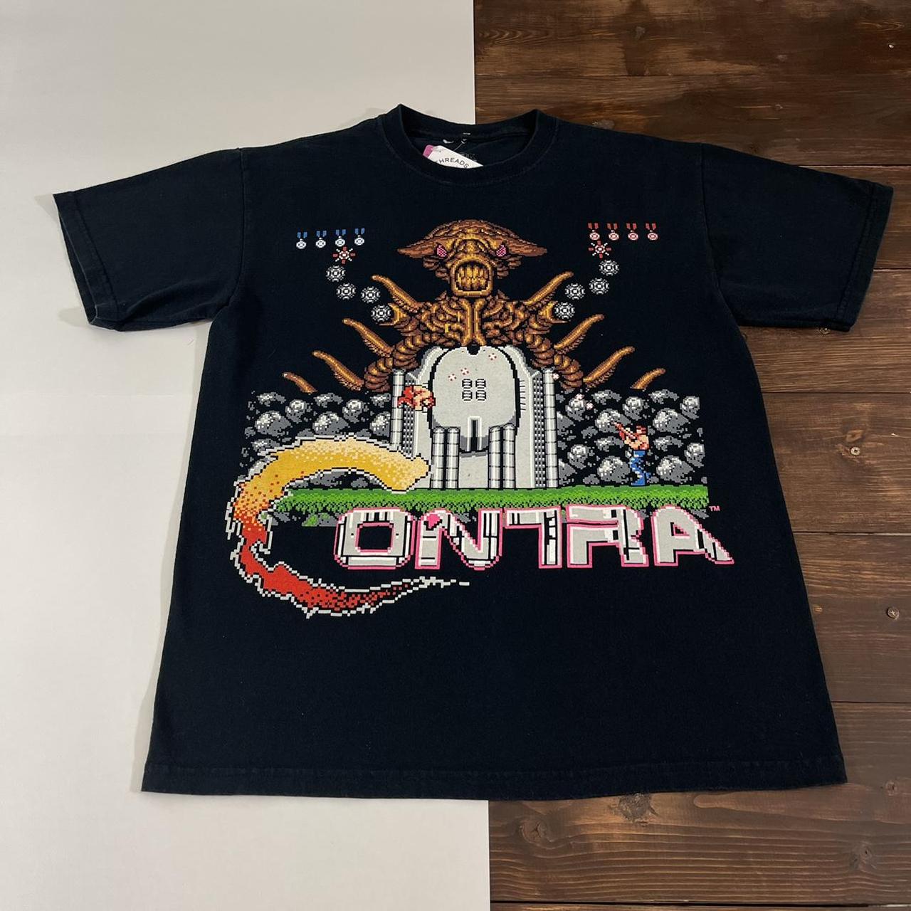 Vintage Y2K Contra Game T-Shirt Tagged large Dated... - Depop