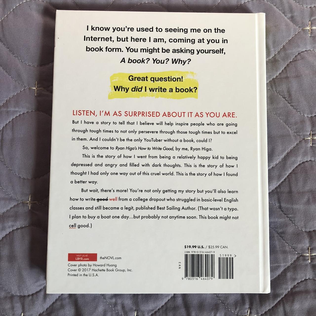 ryan higa’s “how to write good” hardback... - Depop