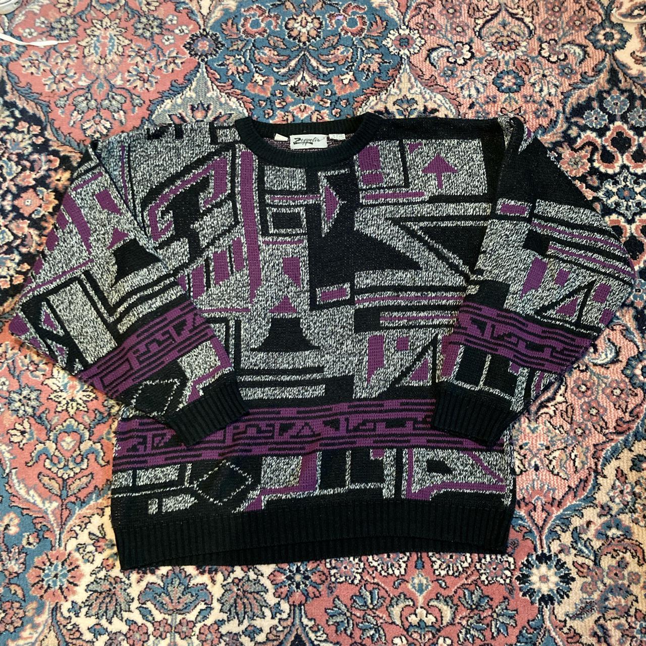 Vintage oversized 80s dad sweater. Super cute staple... - Depop