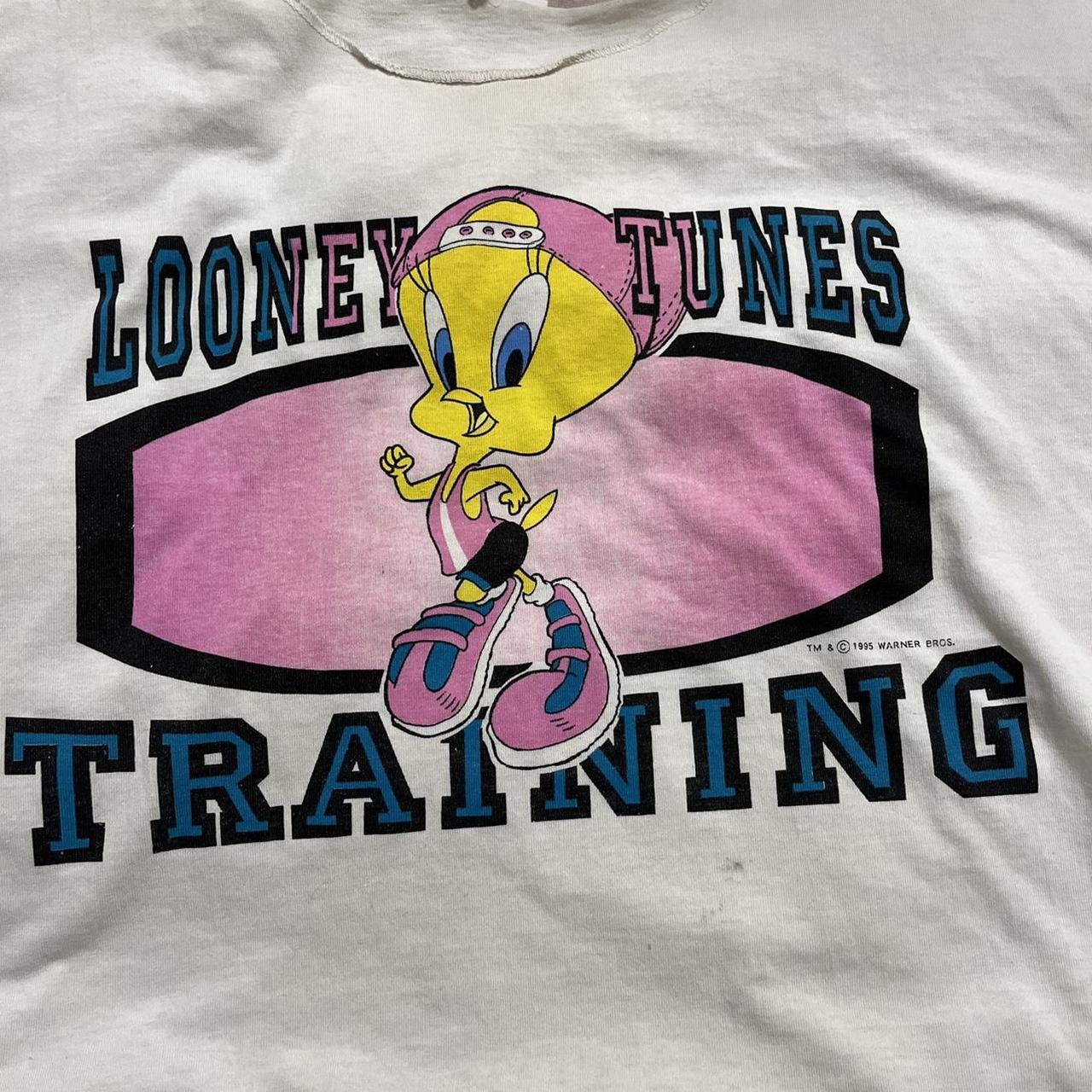 vintage looney tunes training tweety bird tee shirt!... - Depop