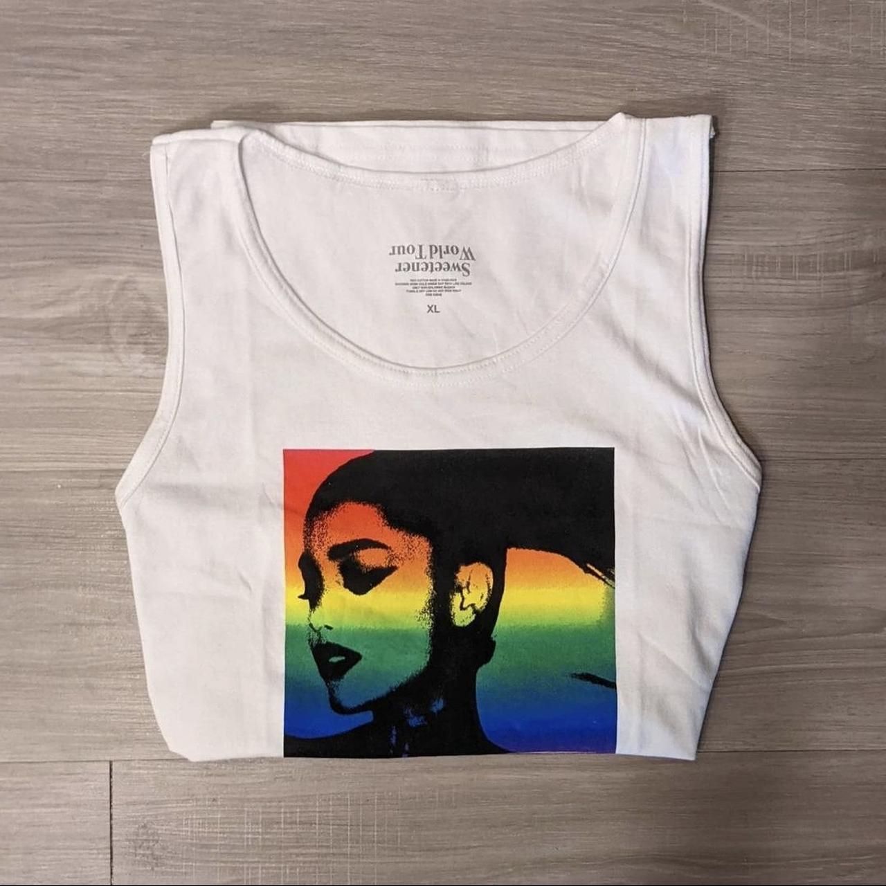 ariana grande NYC pride tank from her sweetener... - Depop
