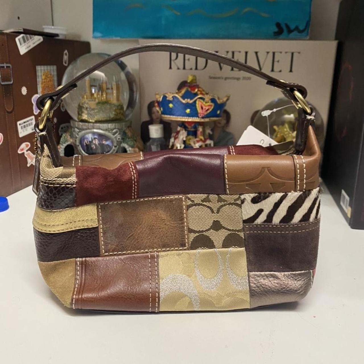 Coach Brown Patchwork Logo Bag BNWT Brand new Y2K... - Depop