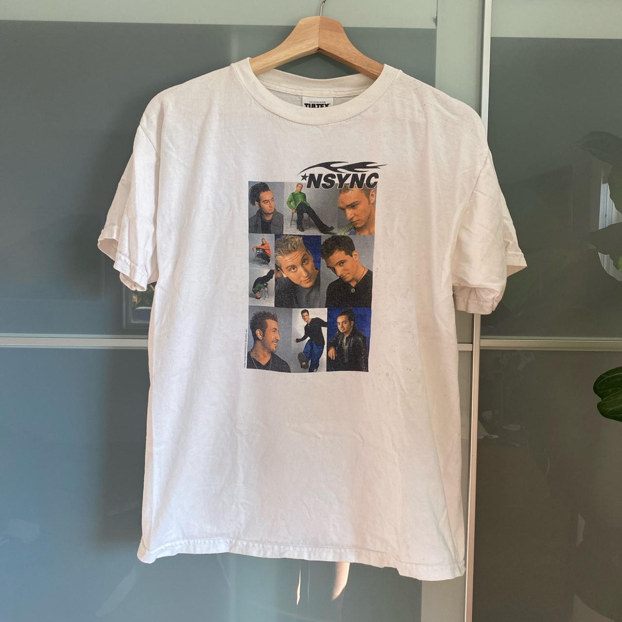 N’Sync y2k vintage tee. Labeled an XL (prob for kids... - Depop