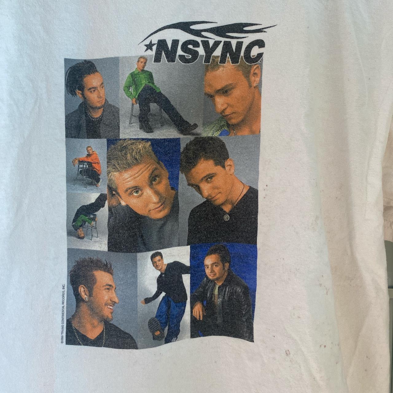 N’Sync y2k vintage tee. Labeled an XL (prob for kids... - Depop