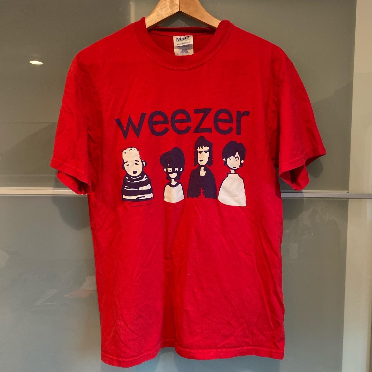 Vintage Weezer official Merchandise T-Shirt 100%... - Depop