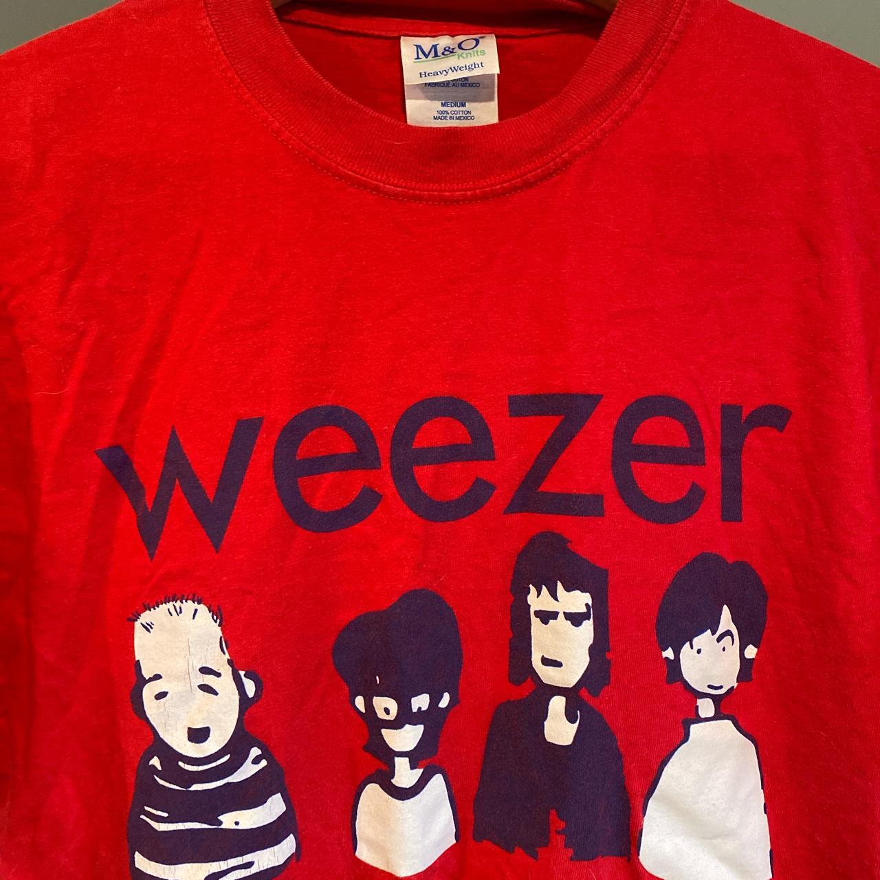 Vintage Weezer official Merchandise T-Shirt 100%... - Depop
