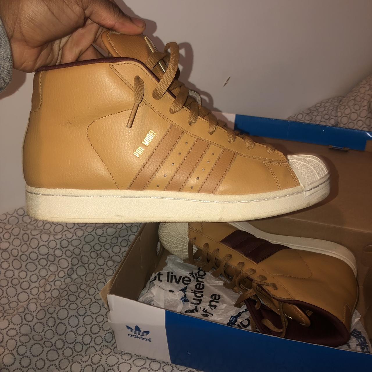 Adidas superstar hi top, pro model - Depop