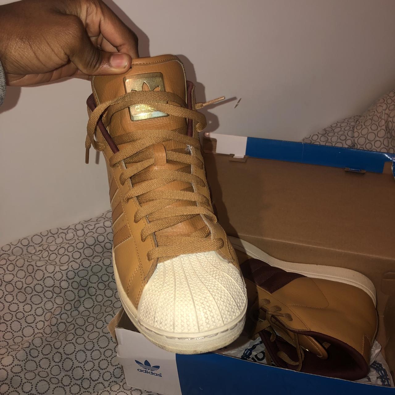 Adidas superstar hi top, pro model - Depop