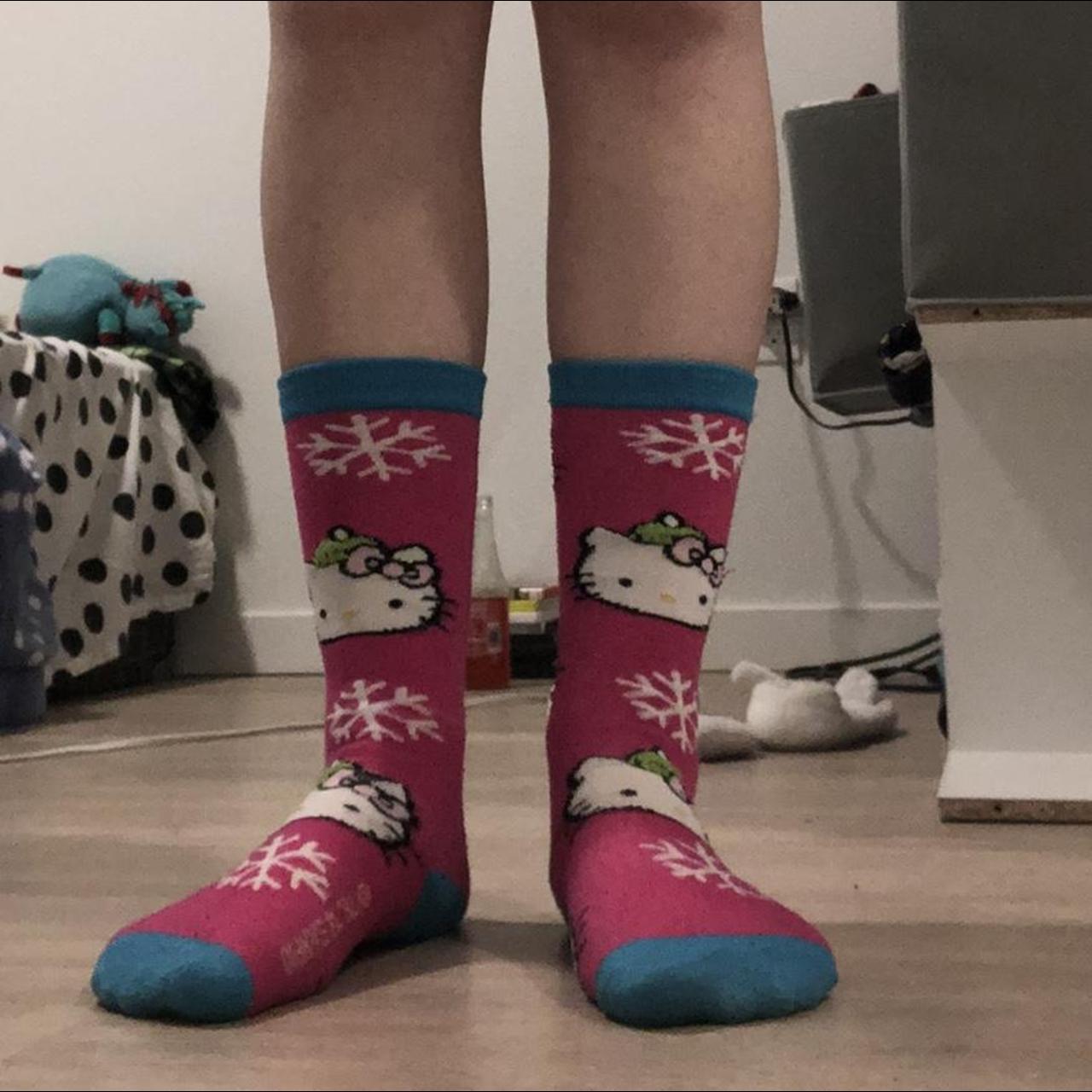 Hello Kitty Socks💕💙💕💗 These Socks Are So Cute And Depop