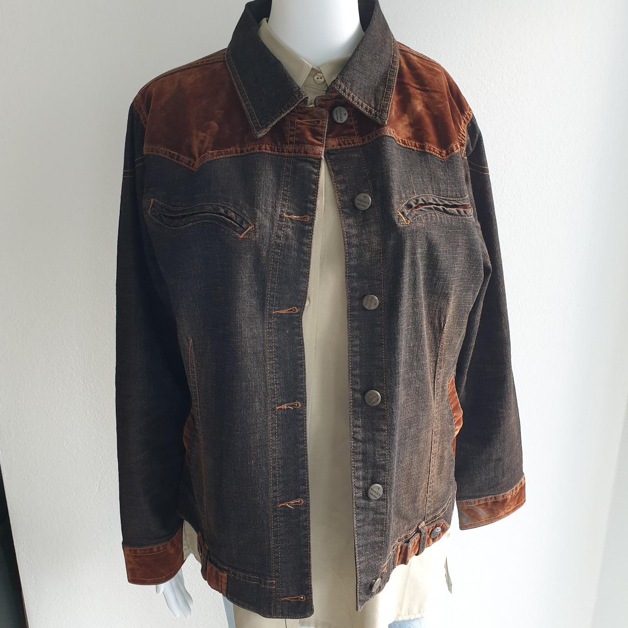 True Vintage Oversize Denim Jacket jaket denimjaket... - Depop