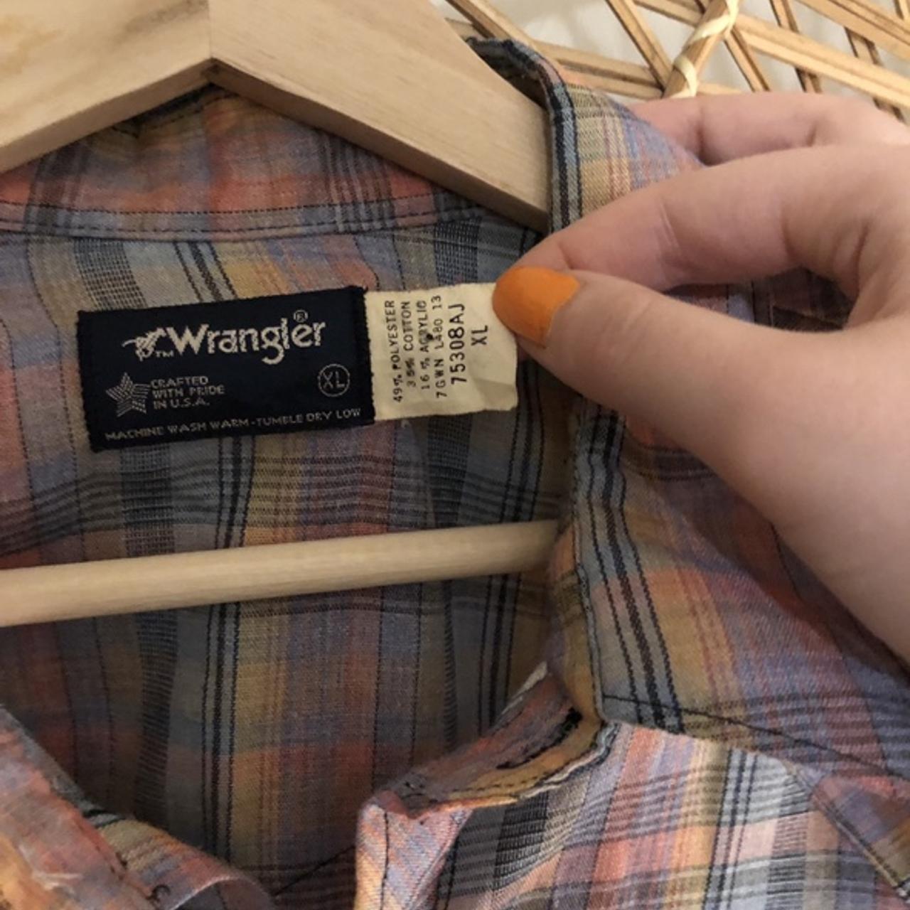 Vintage 70s Wrangler men’s button up. For your inner... - Depop